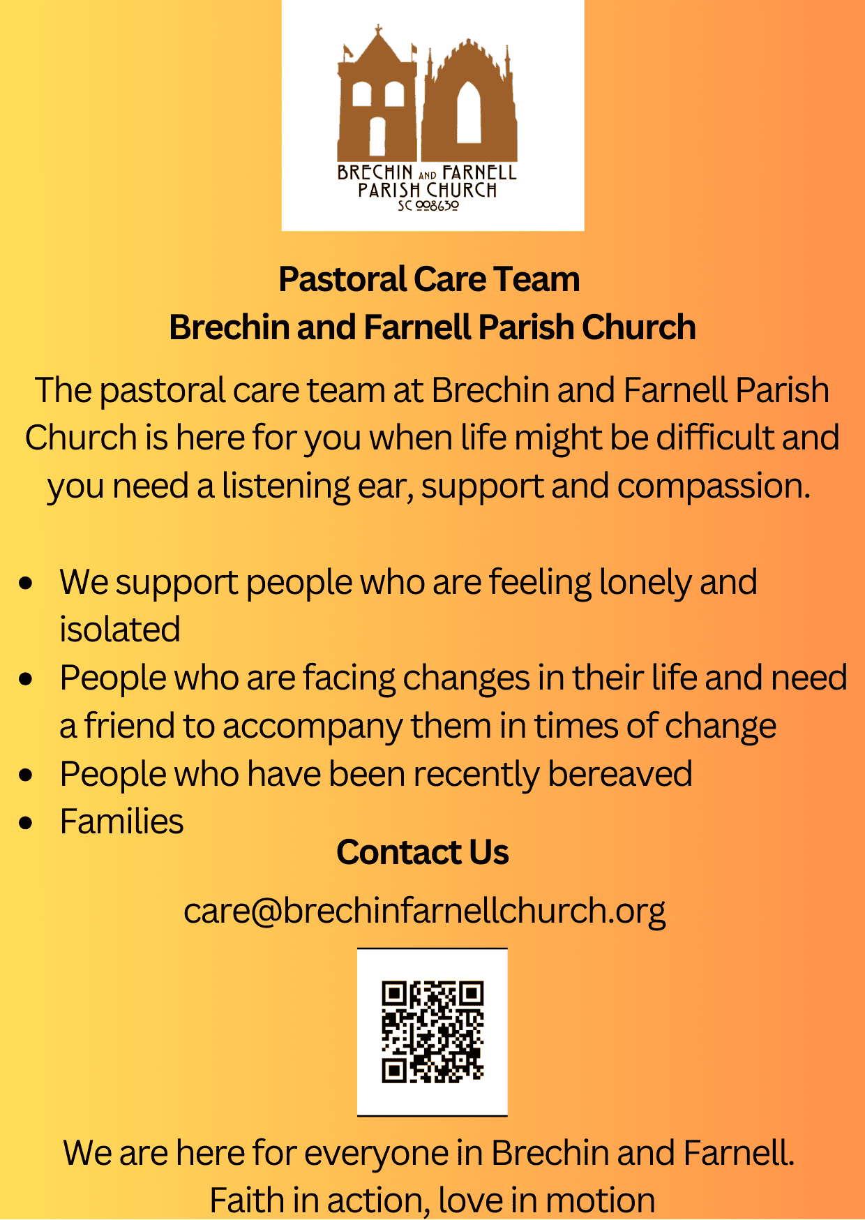 Pastoral Care Team – Brechin & Farnell Parish Church